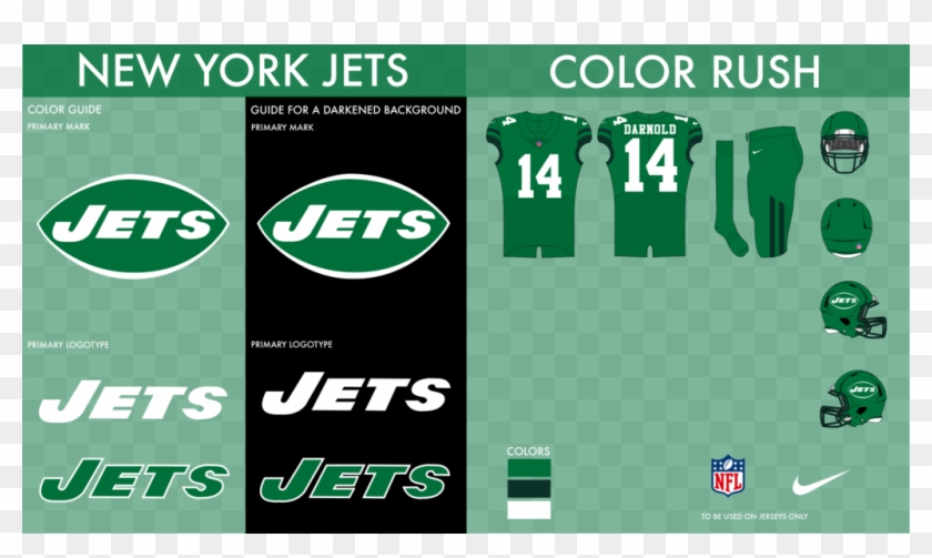 Nyj Color Rush - Logos And Uniforms Of The New York Jets, HD Png ...
