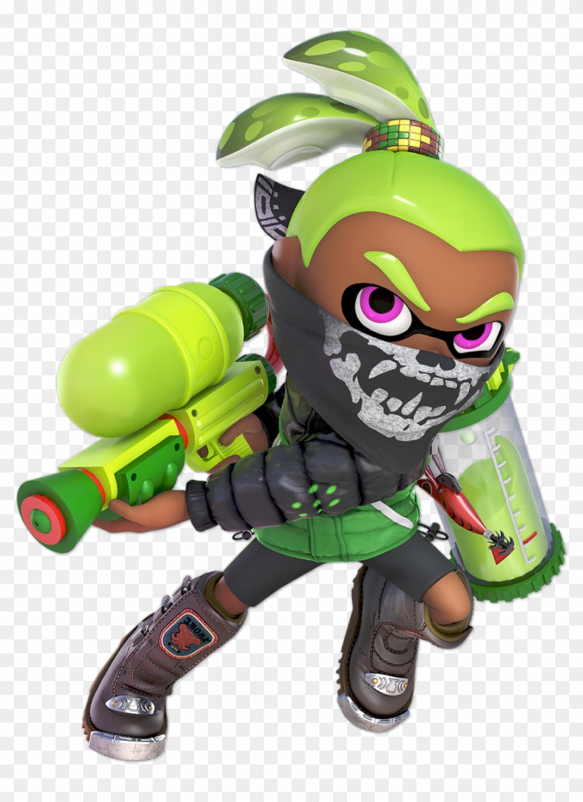 25 Nov - Super Smash Bros Ultimate Green Inkling, HD Png Download - 892x1199(#83983) - PngFind