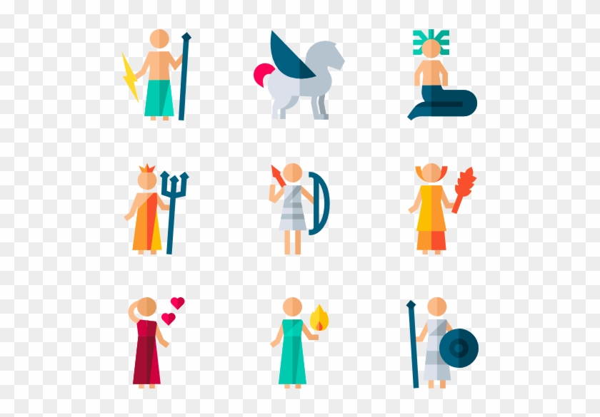 Greek Mythology - Greek Mythology Icons, HD Png Download - 600x564 ...