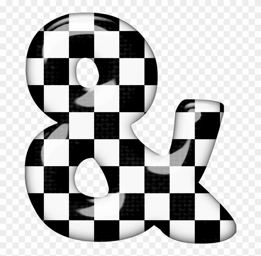 Ampersand ♥ - Checkered Flag Number 3, HD Png Download - 682x744(#89753 ...