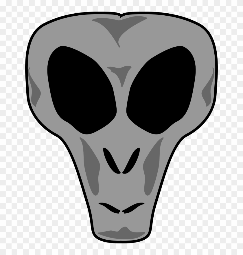 Cartoon Alien Face - Black Cartoon Alien, HD Png Download - 668x800 ...