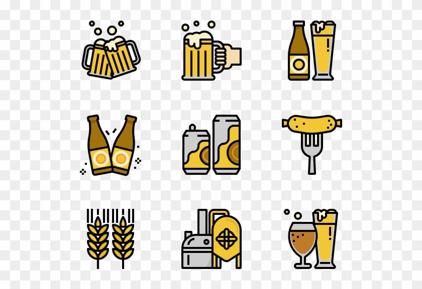 Beer - Beer Pictogram, HD Png Download - 600x564(#807572) - PngFind