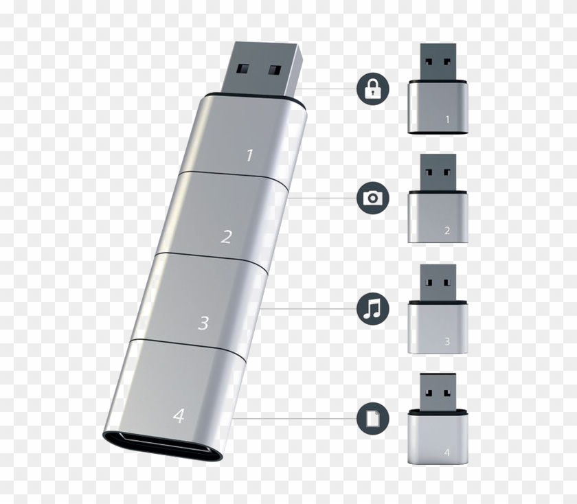 Pen Drive Png Download Image - Different Shapes Of Usb, Transparent Png ...
