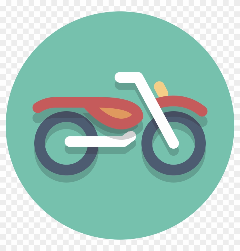 Circle Icons Motorcycle - Motorcycle Png Icon, Transparent Png ...