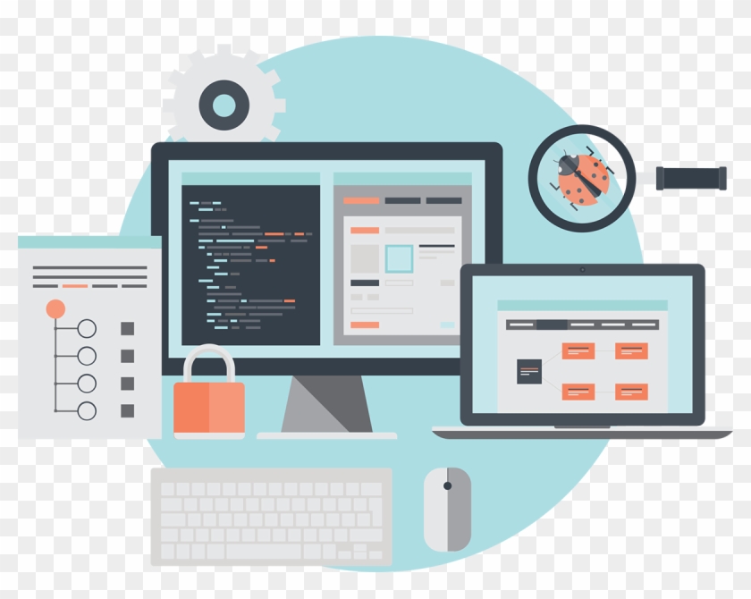 Web Design Services - Flat Vector Design Software, HD Png Download ...