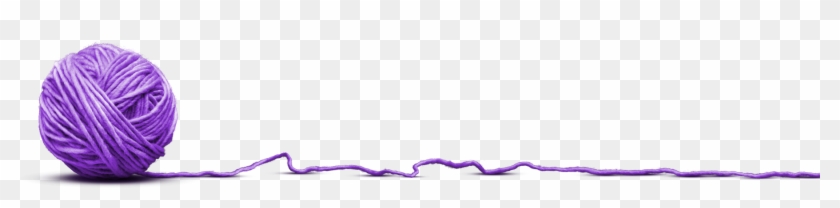 Purple Yarn Ball4 1 - Yarn Transparent, HD Png Download - 1800x444 ...