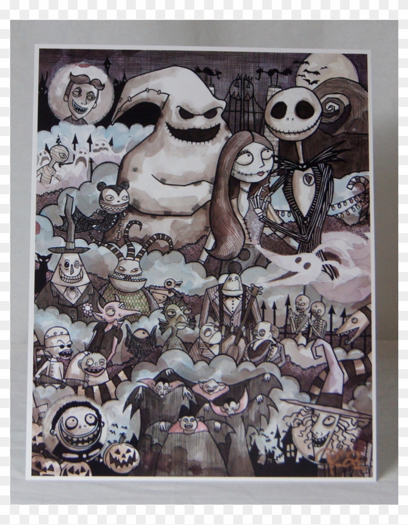 Nightmare Before Christmas - Poster, HD Png Download - 1000x1000 ...