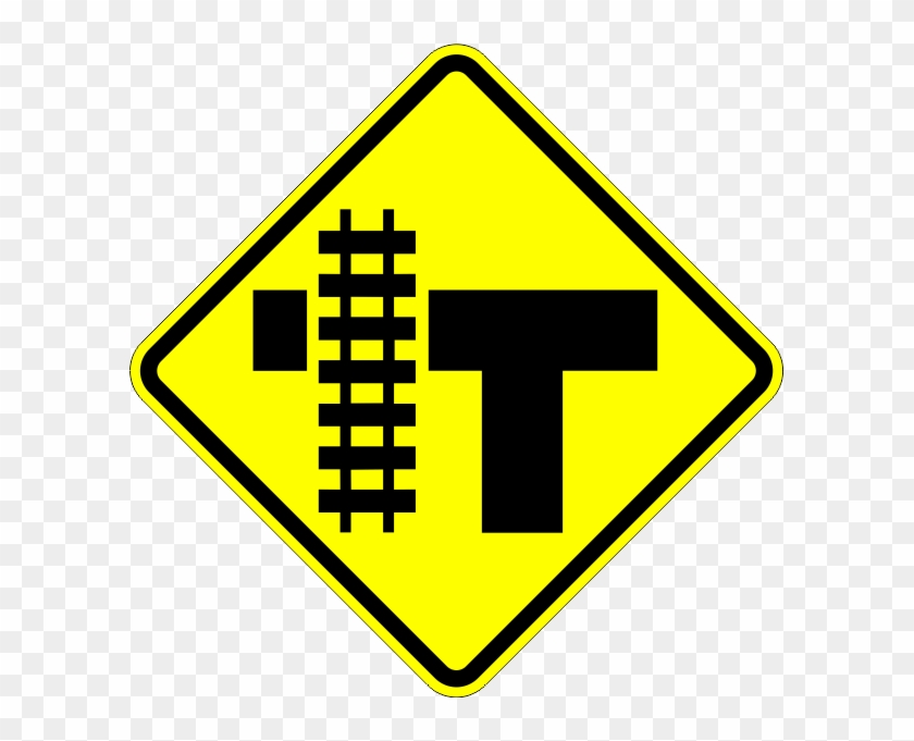 W10-4 Railroad Crossing And Intersection Advanced Warning - Warning ...