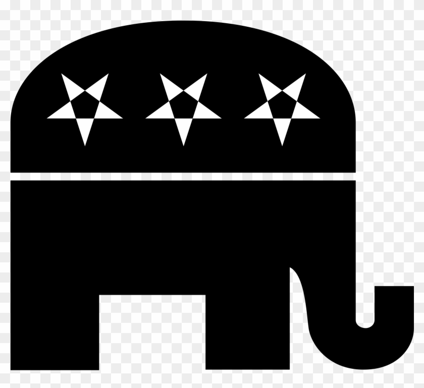 Republican Logo Png - Republicans Black And White, Transparent Png ...