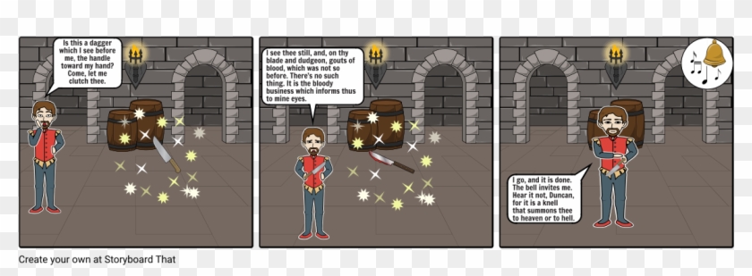 Macbeth Act Ii - Cartoon, HD Png Download - 1164x385(#855820) - PngFind