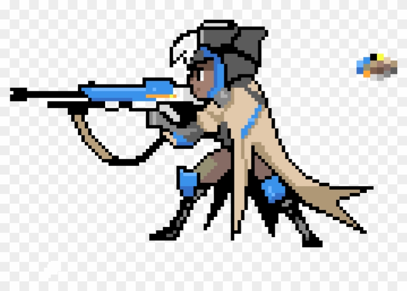 Ana Pixel Art - Overwatch, HD Png Download - 1390x970(#863463) - PngFind
