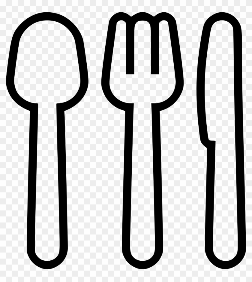 Spoon Fork And Knife Comments - ขาว ดำ 2d ช้อน ส้อม, HD Png Download ...
