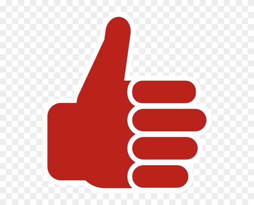 Red Thumb Up Clip Art At Clker Com Vector Clip Art - Thumbs Up Png ...