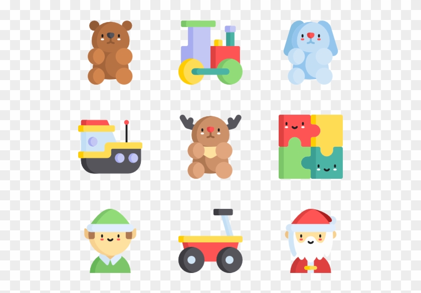 Christmas Toys - Cartoon, HD Png Download - 600x564(#870689) - PngFind