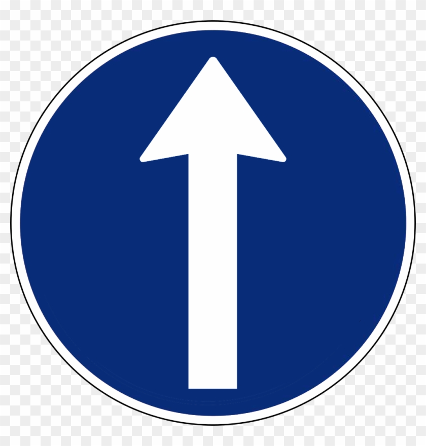 Straight One Way Pw03 R2 10 - Go Straight Cartoon, HD Png Download ...