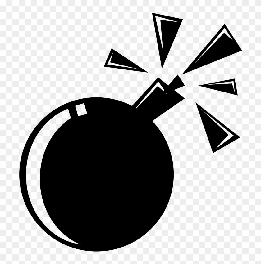 Bomb Clipart Dynamite - Bomb Silhouette, HD Png Download - 708x750 ...