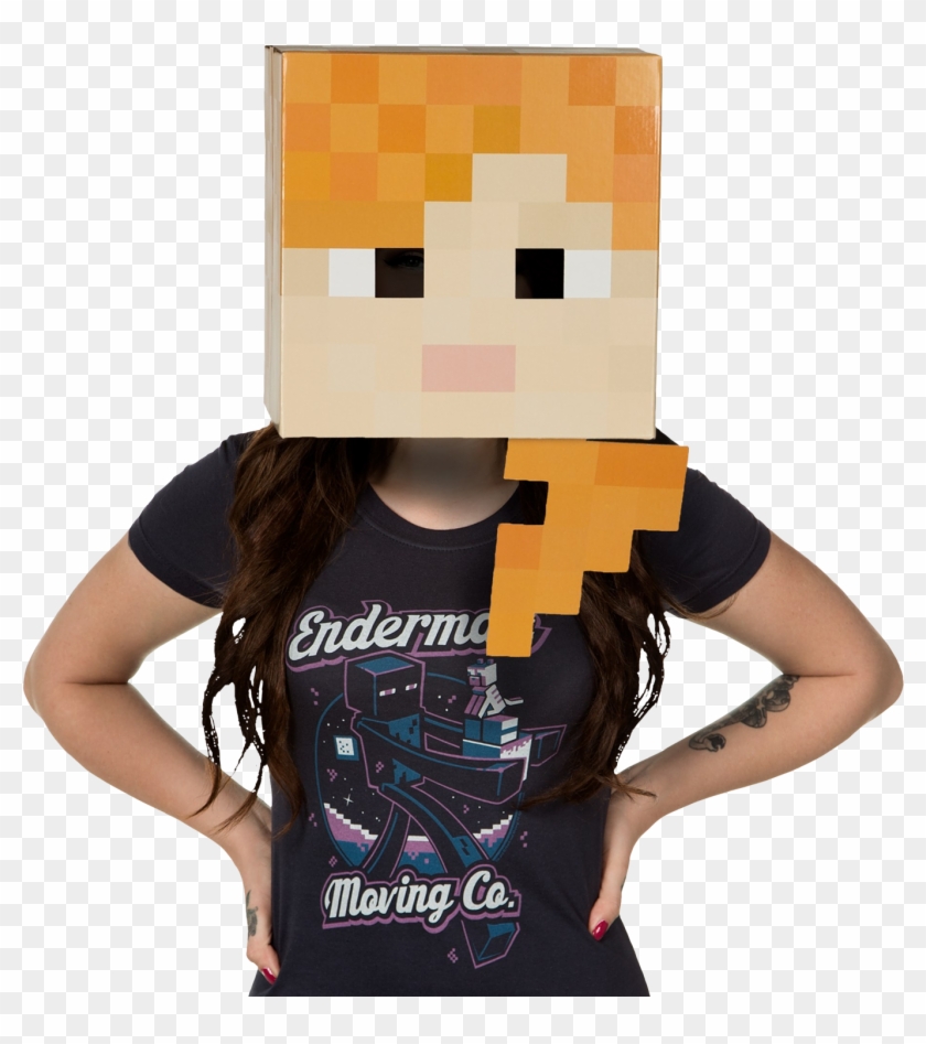 Alex Head Cardboard Prop Replica - Alex Minecraft, HD Png Download ...