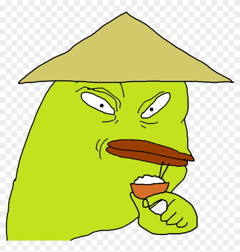 Pepe Eating - Cartoon, HD Png Download - 1572x1579(#881912) - PngFind
