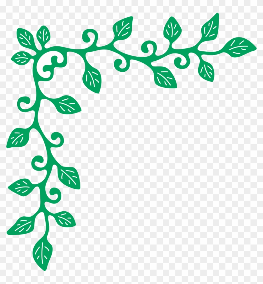 Corner Flourish - Leaf Corner Clipart, HD Png Download - 846x873 ...