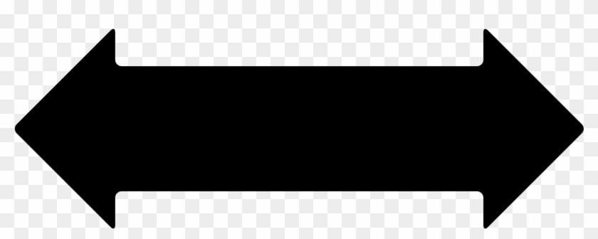 Double Horizontal Arrow Pointing Two Opposite Directions - Parallel, HD ...