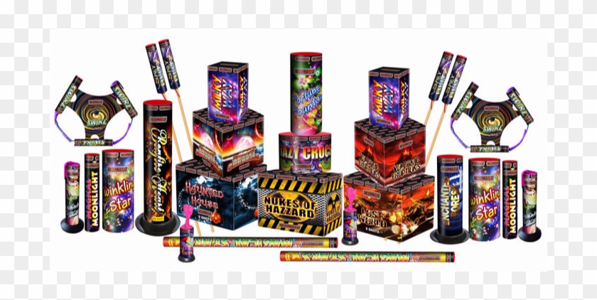 Firework Boxes1 - Firework Product Png, Transparent Png - 1050x350 ...