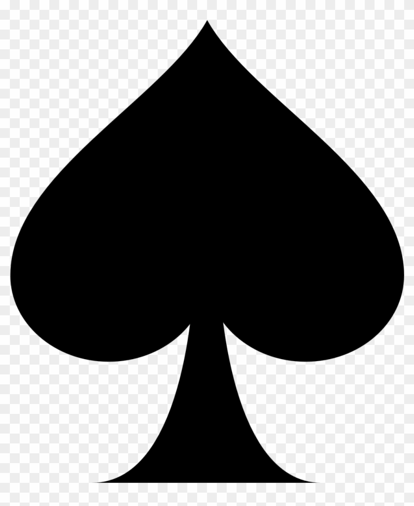 Playing Card Ace Of Spades Suit Clip Art - Spade Clip Art, HD Png ...