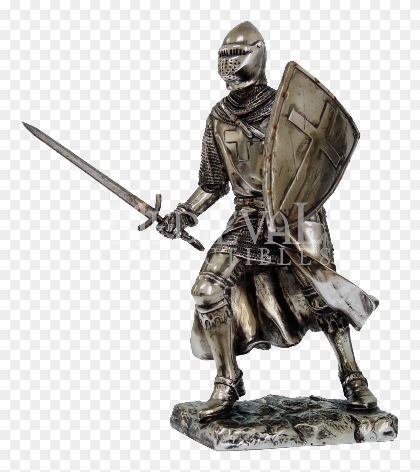Valiant Crusader Knight Statue - Crusader Knight, HD Png Download ...
