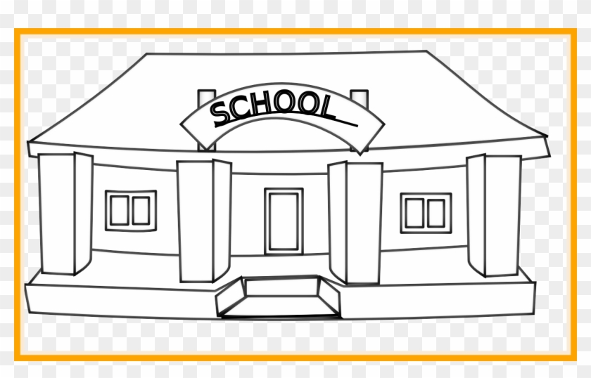 School Outline Clip Art