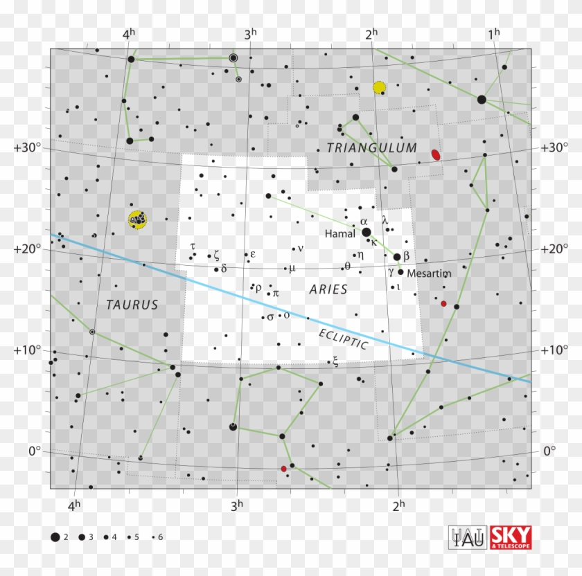 Aries - Aries Constellation Star Map, HD Png Download - 1200x1132 ...