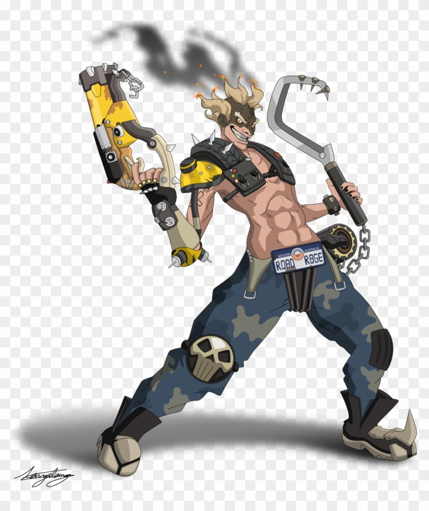 Junkrat As Roadhog - Action Figure, HD Png Download - 1280x1446(#939850 ...