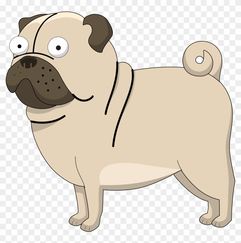 Puppy Clipart Cute Pug - Dog Pug Clipart Png, Transparent Png ...