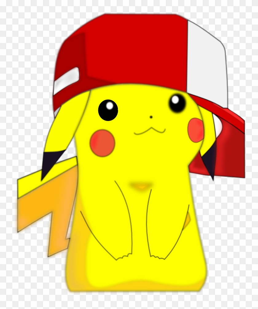Pikachu In Ash's Hat By Jdrabble02 On Clipart Library - Pikachu With ...