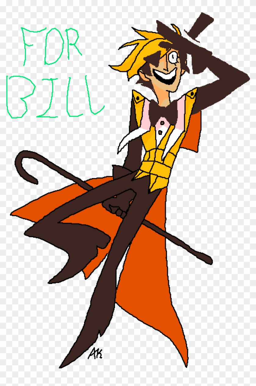 Bill Cipher - Fanart Bill Cipher Human, HD Png Download - 1000x1400 ...