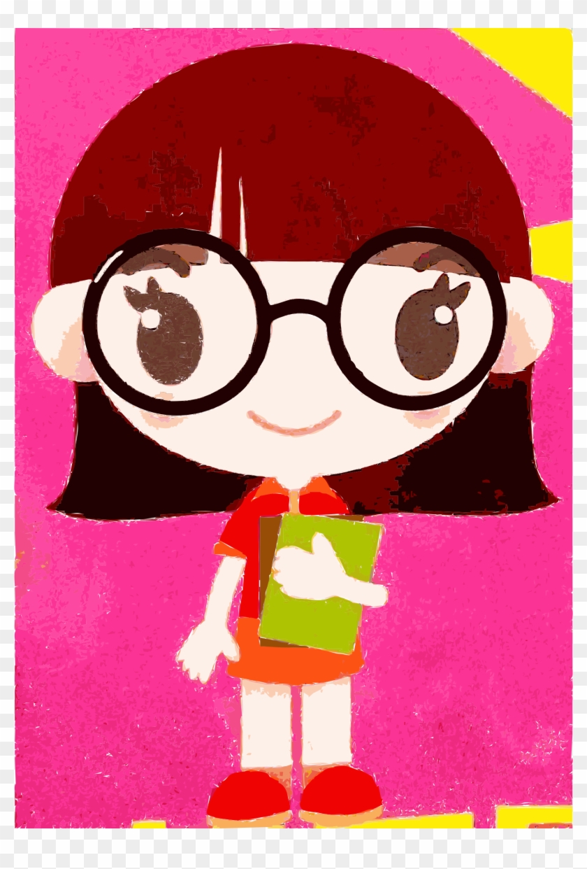 Clipart - Nerd Clip Art Girl, HD Png Download - 1677x2400(#958568 ...