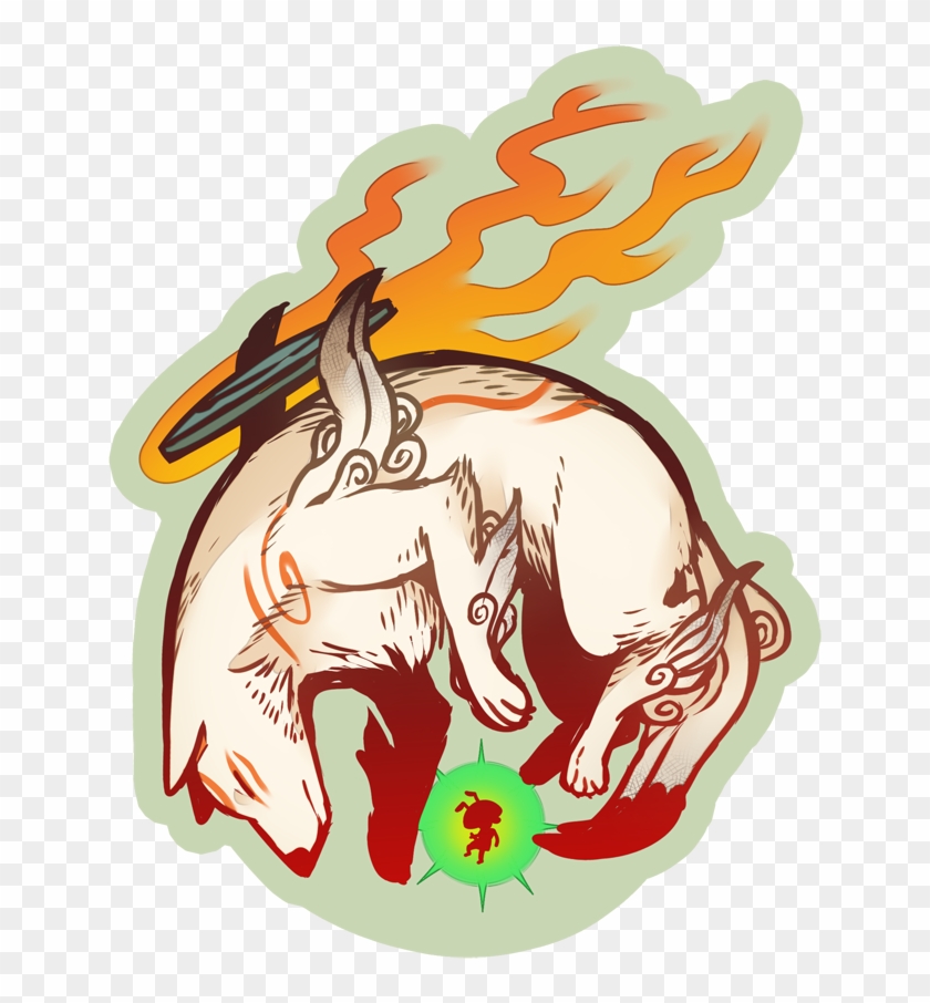 Patreon Sketch - Okami - Okami Png, Transparent Png - 750x940(#965536 ...