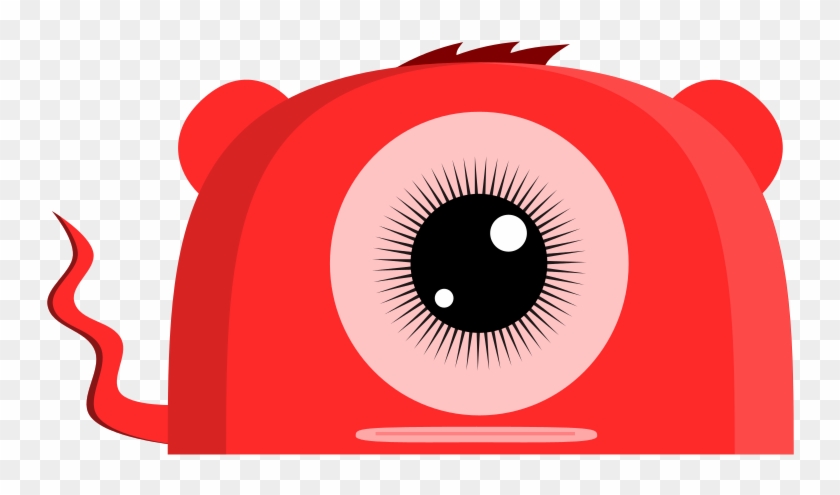 Red Eyes Clipart - Red One Eyed Monster, HD Png Download - 747x414 ...