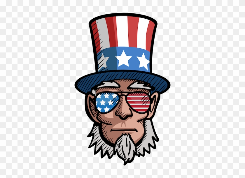 Uncle Sam Sporting Funky Sunglasses - Illustration, HD Png Download ...
