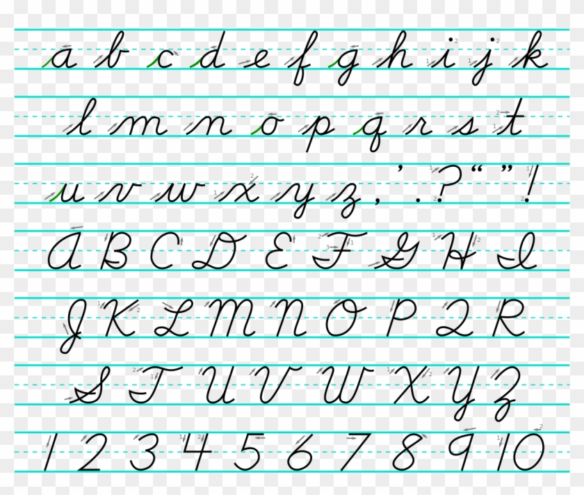 Cursive Letters, HD Png Download - 1200x960(#978376) - PngFind