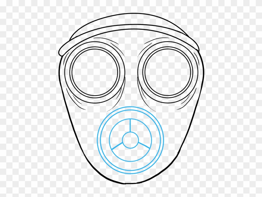 How To Draw A Gas Mask Easy