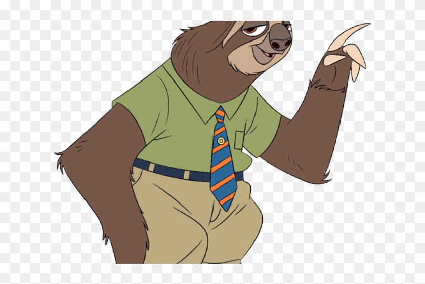 Sloth Clipart Hawaiian - Sloth From Zootopia Clipart, HD Png Download ...